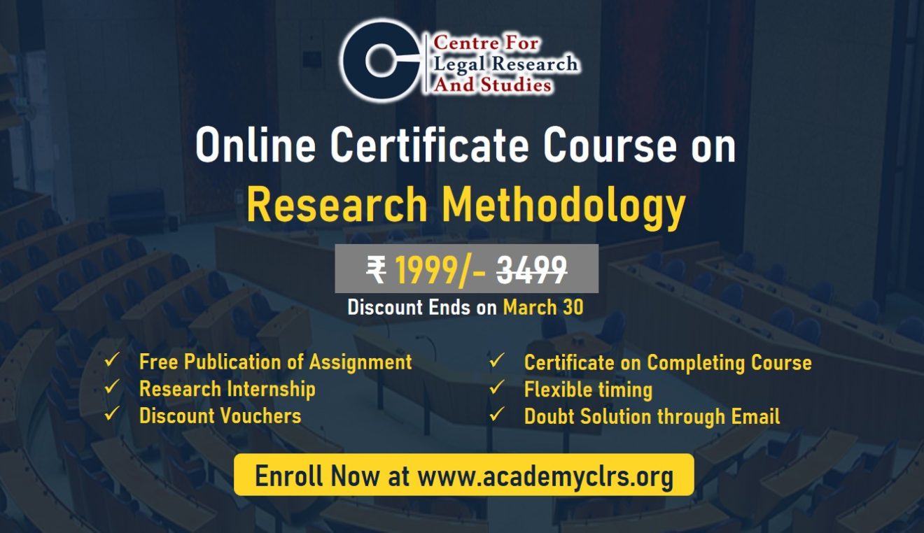 Certificate Course on Research Methodology by CLRS: Registrations Open ...