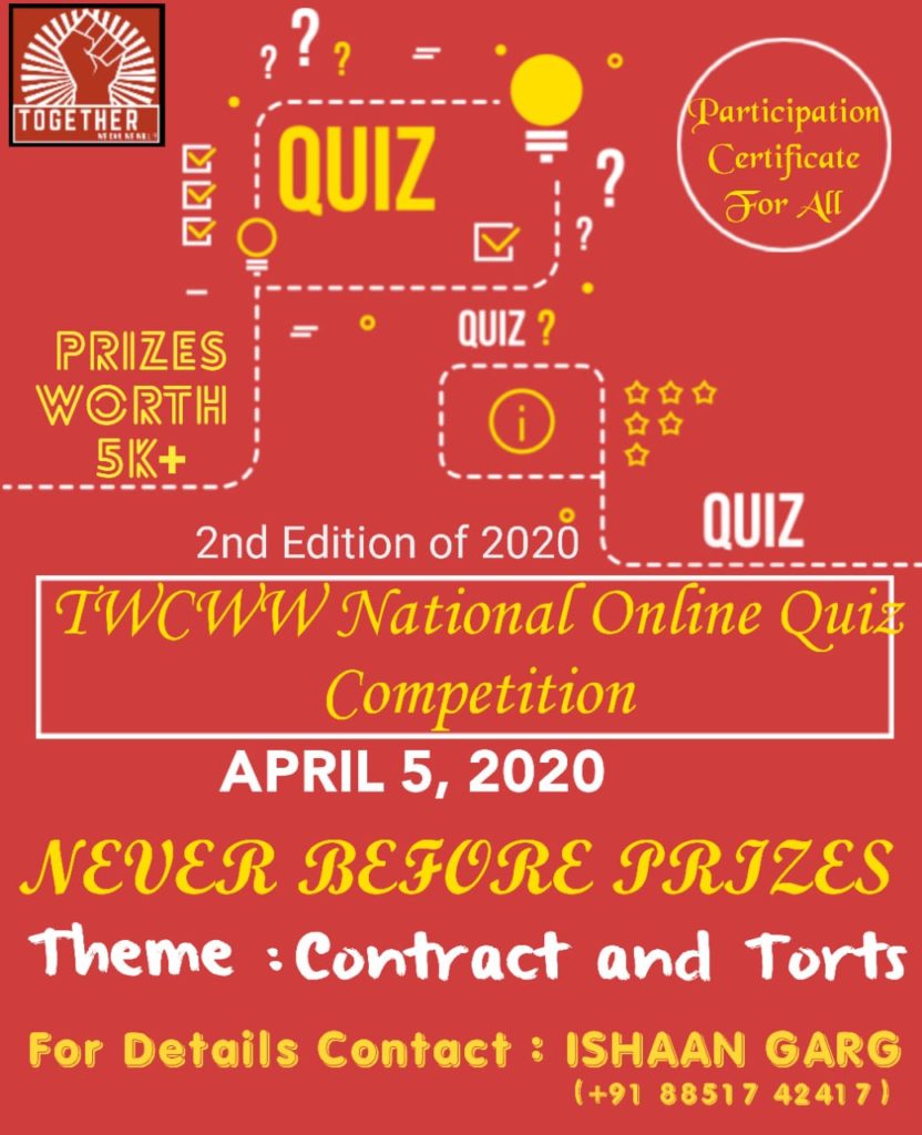 National Online Quiz Competition by Together NGO [April 5 ...