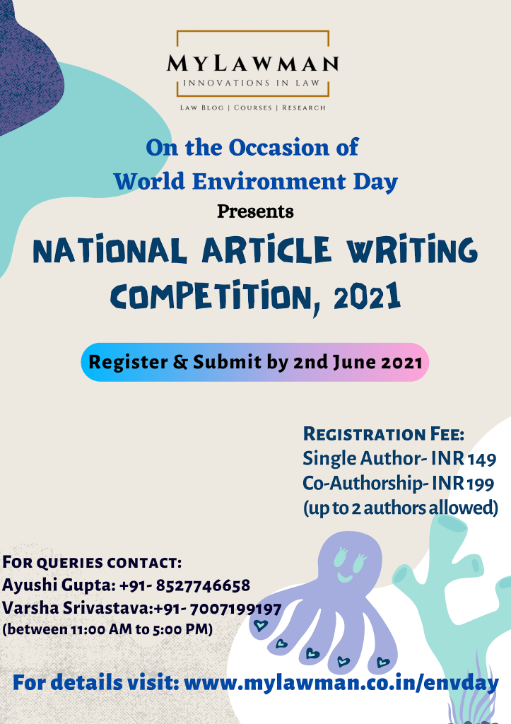 NATIONAL ARTICLE WRITING COMPETITION BY MYLAWMAN [REGISTER BY 2 JUNE 2021]