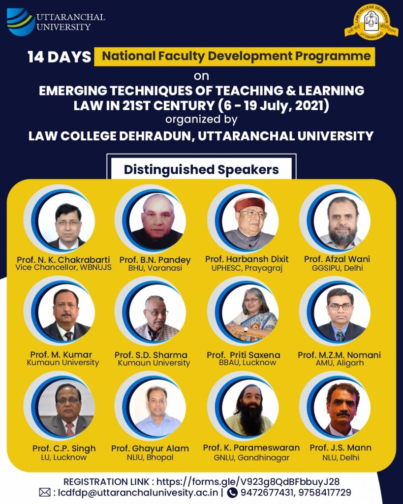 14 DAYS NATIONAL FACULTY DEVELOPMENT PROGRAMME ON “EMERGING TECHNIQUES ...