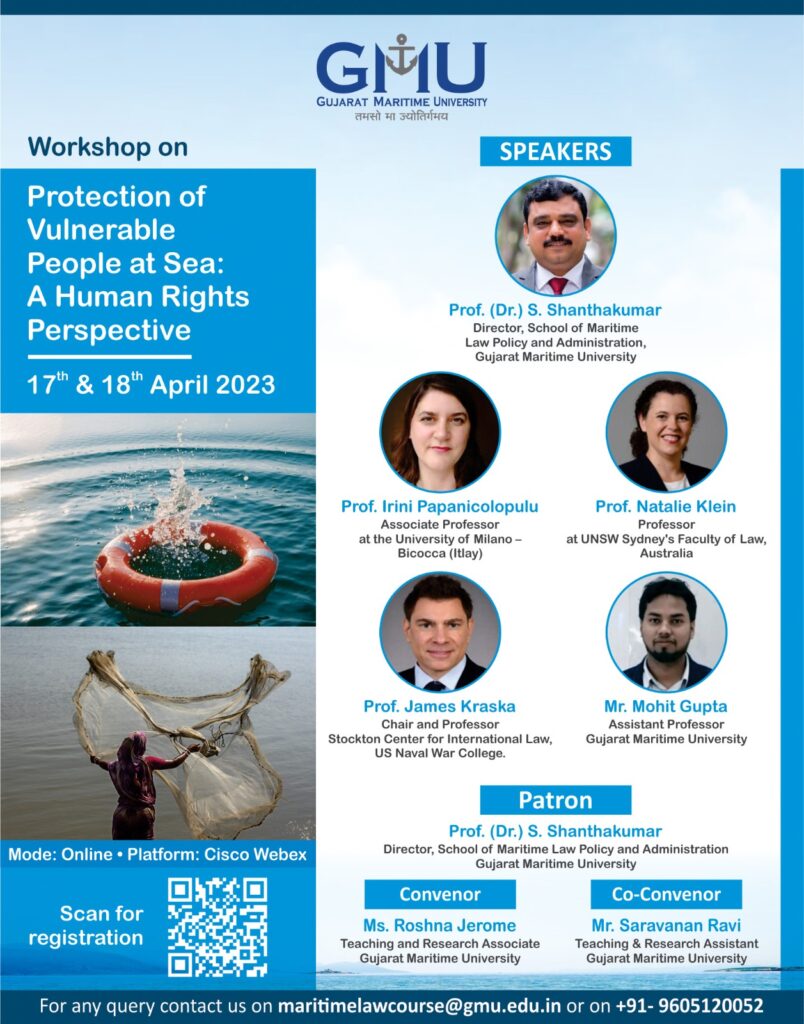 WORKSHOP ON THE PROTECTION OF VULNERABLE PEOPLE AT SEA- A HUMAN-RIGHTS ...