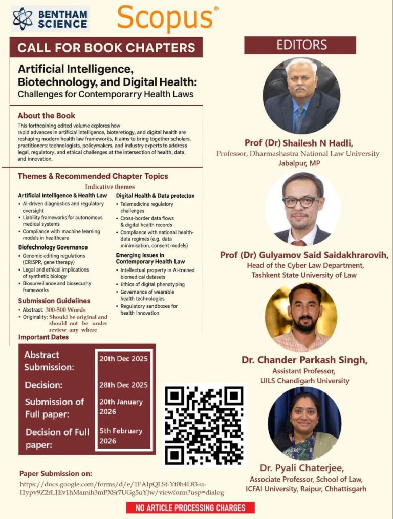 Call for Book Chapters | Apply by 20 December 2025