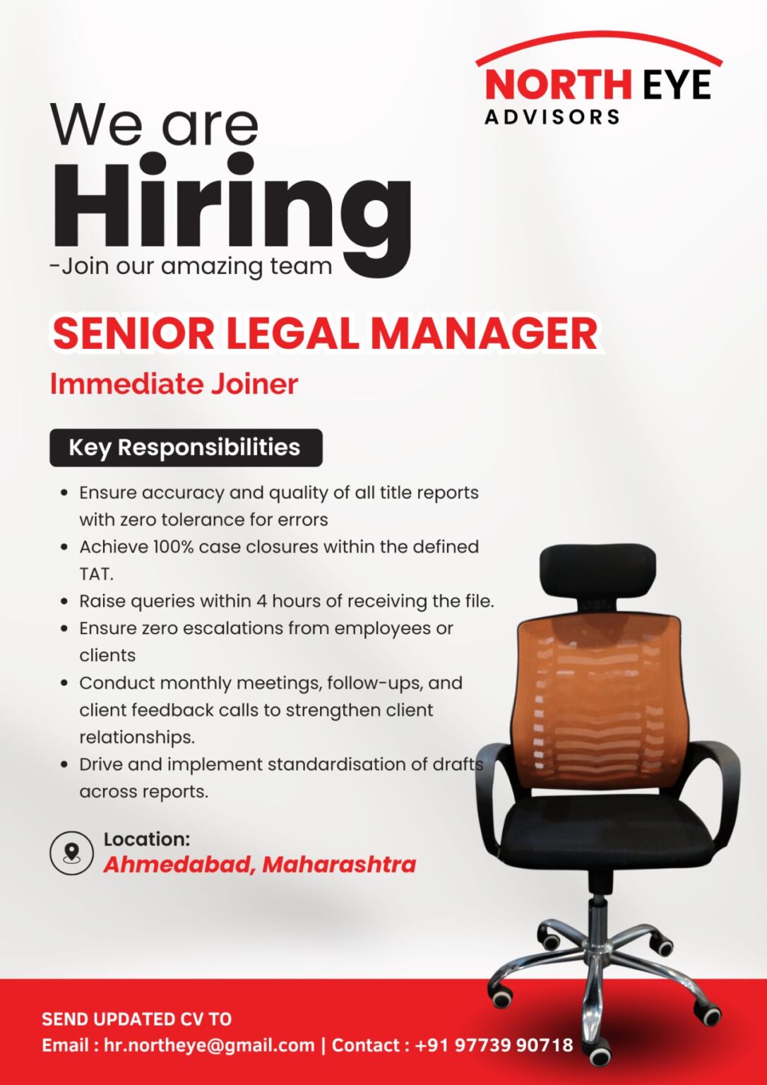 Job Opportunity | Senior Legal Manager | Immediate Joiner